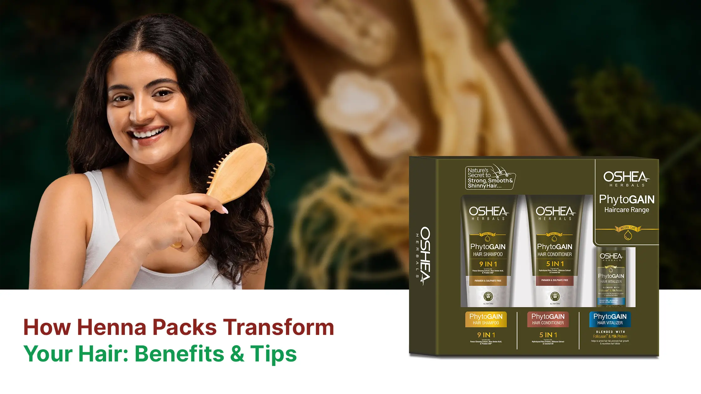 How Henna Hair Packs Transform Your Hair: Benefits & Tips – Oshea Herbals