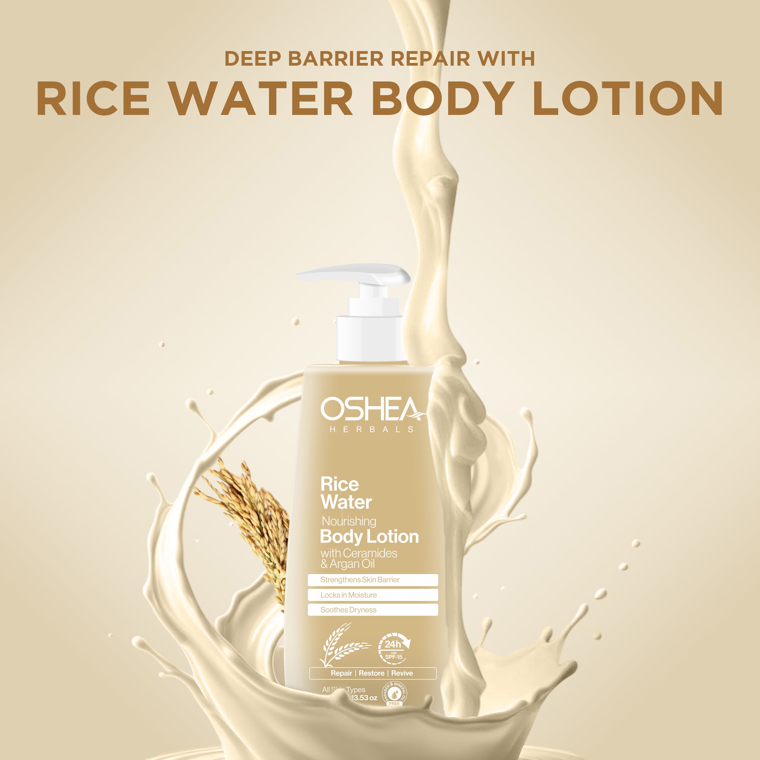 Rice Water Nourishing Body Lotion| Oshea Herbals